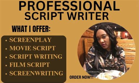 Write Movie Script Screenplay Screenwriting Script Writing As A Script Writer By Elizabeth