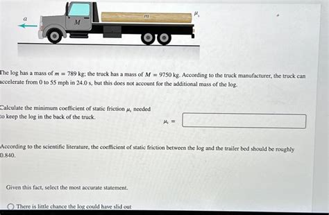 Solved A M Calculate The Minimum Coefficient Of Static