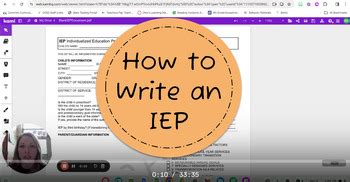 Video How To Write An IEP By Caffeinate Shine Repeat TPT