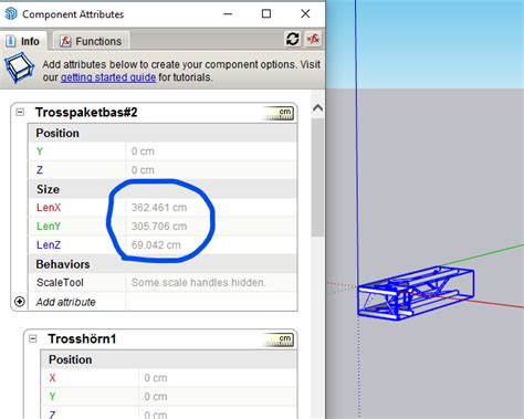 Size Lenx Y And Z Value Is Not Correct Dynamic Components Sketchup