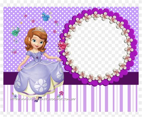 Sofia Sofia The First Invitation Blank Template Hd Png Download