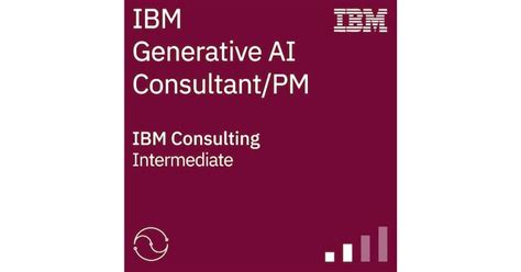 Ibm Generative Ai Consultant Pm Was Issued By Ibm To Prasanna Mysore