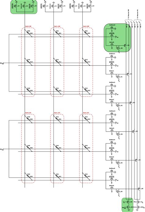Integrating The Differential Memristive Synapse Cell In A Dense