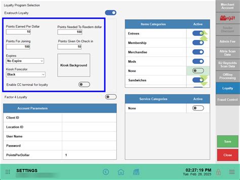 Set Up Customer Loyalty Program Exatouch Knowledge Base