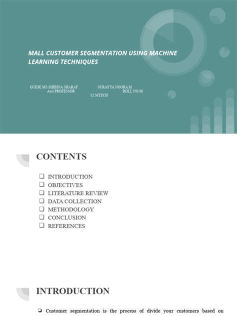 Mall Customer Segmentation Using Machine Learning Techniques Pdf