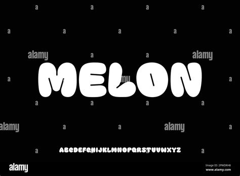 Bubble Font Stock Vector Images Alamy