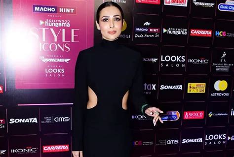 Malaika Arora Flaunts Her Sexy Black In A Black Deep Backless Dress Pics