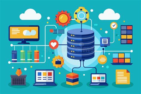 This Depiction Illustrates Various Tools And Components Involved In The