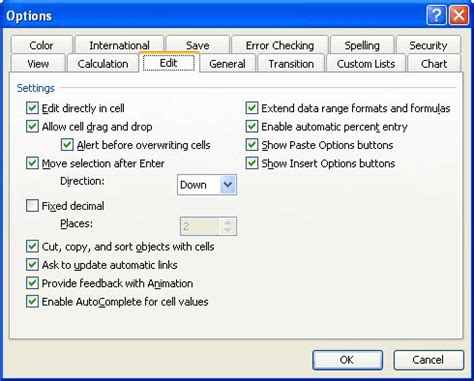 Fixing The Decimal Point Microsoft Excel
