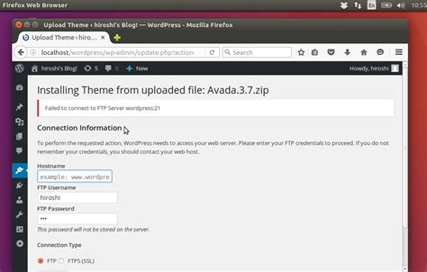How To Install Wordpress Theme In Ubuntu Localhost Bitnami Ask Ubuntu