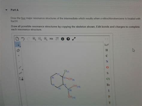 Solved Part A Draw The Four Major Resonance Structures Of