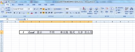 excel不同的单元格格式太多怎么办 360新知