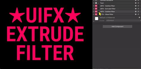 Released Uifx Extrude Filter Community Showcases Unity Discussions