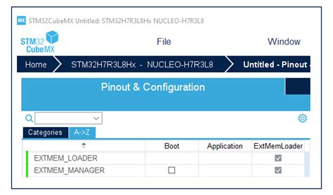 Getting Started With External Memory Manager And External Memory Loader Stm32mcu