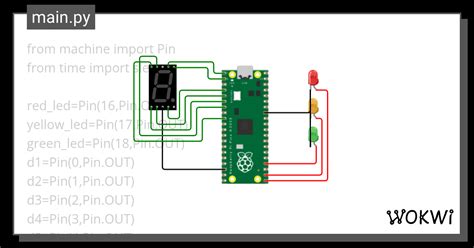 Traffic Light Wokwi Esp32 Stm32 Arduino Simulator