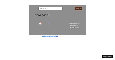 Weather App React Codesandbox