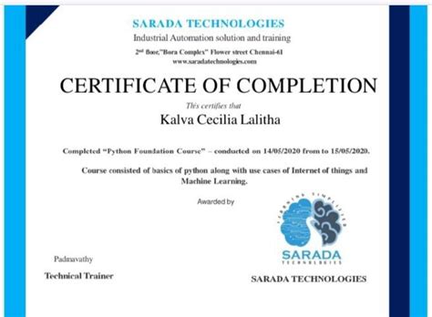 Cecilia Lalitha Kalva On Linkedin Course Python Iot Ml