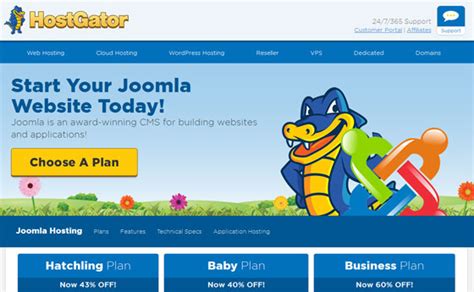 find the best joomla web hosting service for your small business