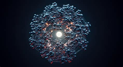 History Of Futuristic Molecular Structures Stock Illustration Illustration Of Connection