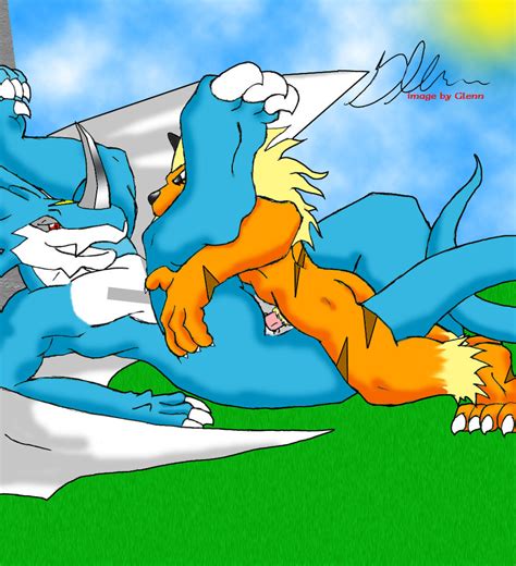 Rule 34 Digimon Exveemon Glenn Leomon Male Only Tagme 320070