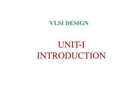 Vlsi Ist Chapter Mos Fabrication Process Pptx