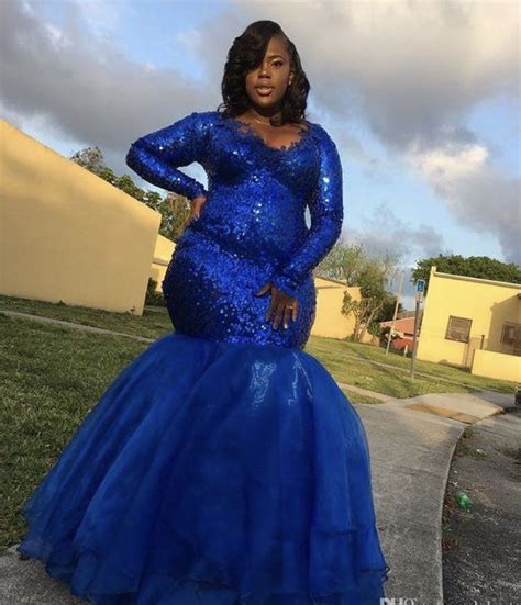 Royal Blue Plus Size Prom Dresses With Sleeves · Dressydances · Online
