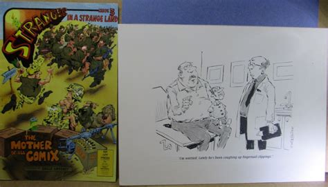 Original Comic Strip Puppet Eats Fingernails Sees Dr Signed Bruce