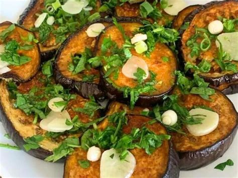 Oven Roasted Eggplant Slices Recipe Sharethecook