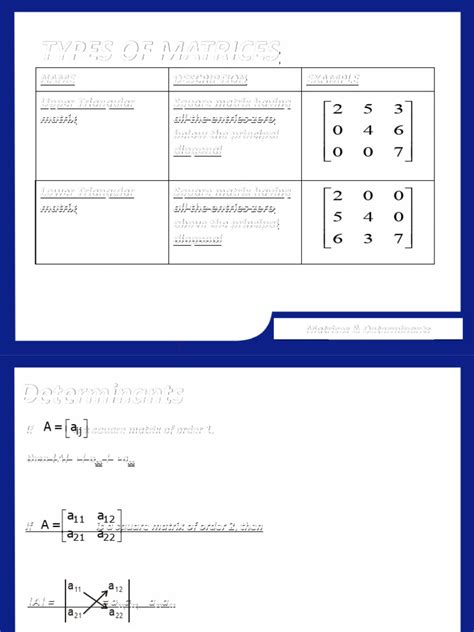 chp 1 matrices determinants1 pdf matrix mathematics determinant