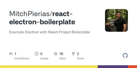 Github Mitchpieriasreact Electron Boilerplate Example Electron With React Project Boilerplate