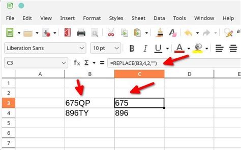 Replace And Substitute Text In Libreoffice Calc