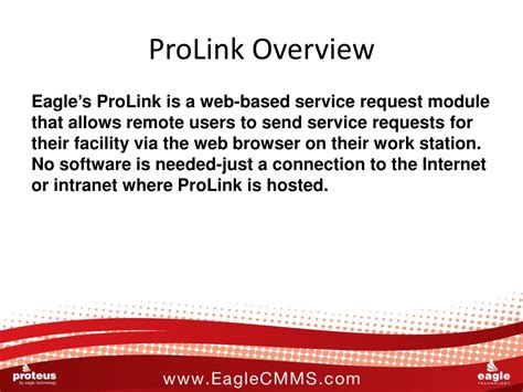 PPT ProLink III Web Based Service Request Module PowerPoint Presentation ID 4994962