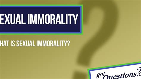 Biblical Insights On The Meaning Of Sexual Immorality John Baptist Church