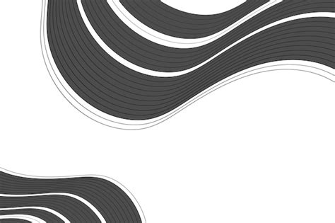 Premium Vector Minimalistic Abstract Background With Waves Curve