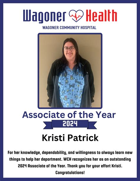 Congratulations To Wagoner Healths Associate Of The Year Wagoner