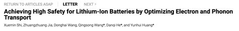 Acs Energy Letters