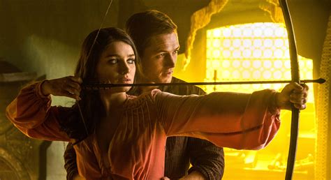 2048x1115 Resolution Taron Egerton And Eve Hewson In Robin Hood 2018