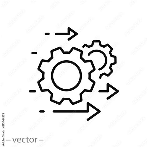 Process Management Icon Optimization Operation Fix Strategy Industry
