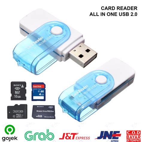 Card Reader All In 1 Card Reader Multi Slot Memory Converter Lazada Indonesia