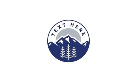 Vetor Grátis De Design De Logotipo De Pico De Montanha Vetor Premium