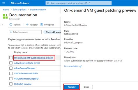 azure 구독에서 미리 보기 기능 설정 azure resource manager microsoft learn