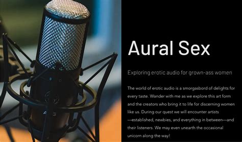 Aural Sex Explore Erotic Audio