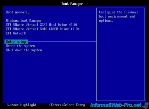 Force Booting A Virtual Machine On The BIOS EFI Firmware With VMware