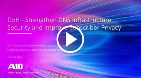 strengthening dns security with dns over doh a10 networks