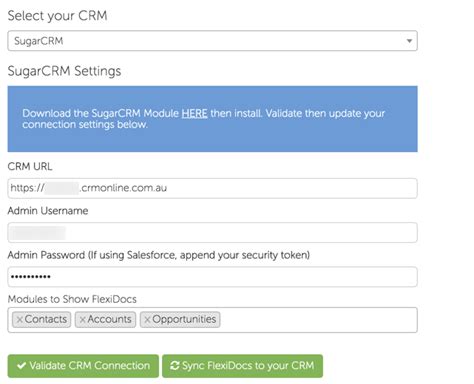 Installation Guide For Sugarcrm Flexidocs Document Generation And