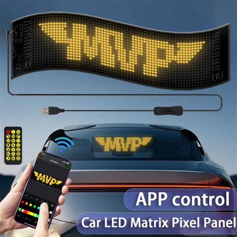 Led Matrix Pixel Panel Scrolling Led Sign App Flexible Addressable Usb