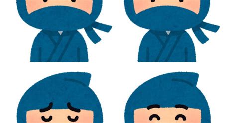 いろいろな表情の忍者のイラスト男性 かわいいフリー素材集 いらすとや