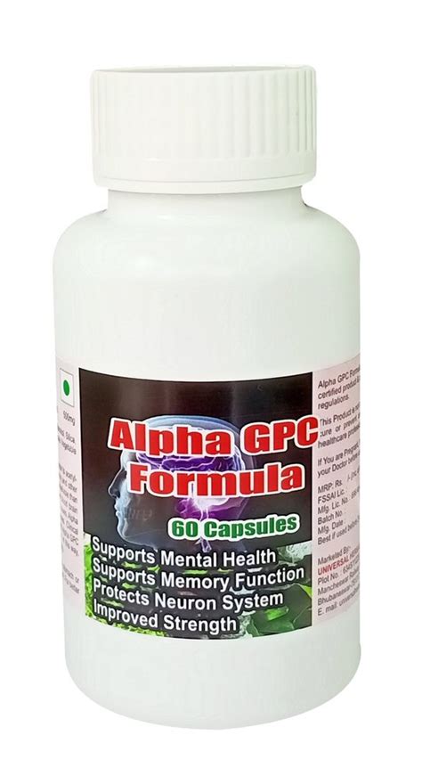 Alpha Gpc Formula Capsule 60 Capsules At ₹ 657 Box In Bhubaneswar Id 26434782355