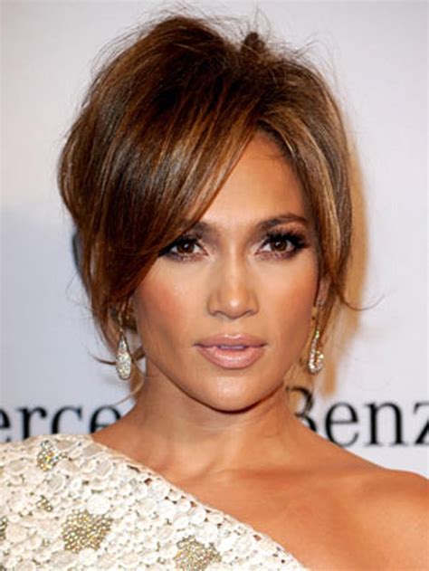 Jennifer Lopez Updo Hairstyles Jennifer Lopez Above Bared Her