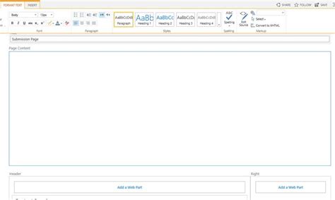 Tweaking The Blank Web Part Page Template In SharePoint Templi